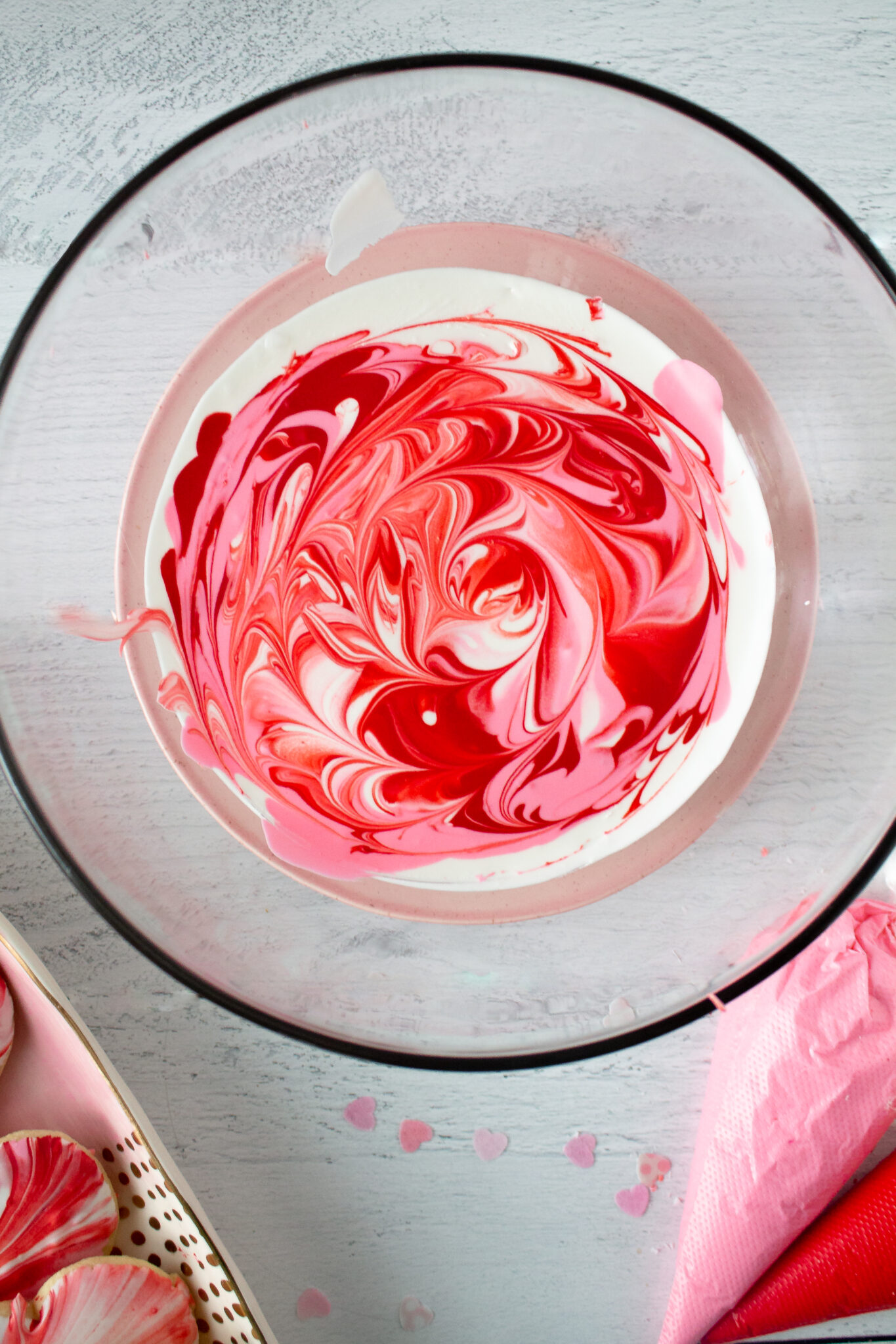 Marbled Sugar Cookies (Valentines) - Karis Bakes